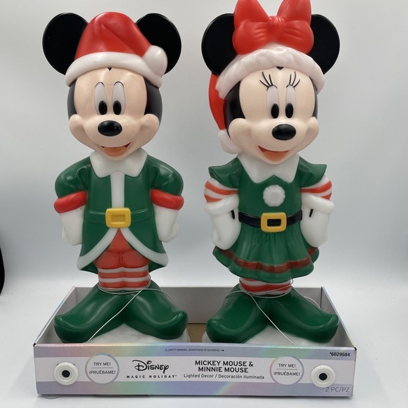 Disney | Holiday | Disney Mickey Minnie Mouse Lighted Christmas Blow ...